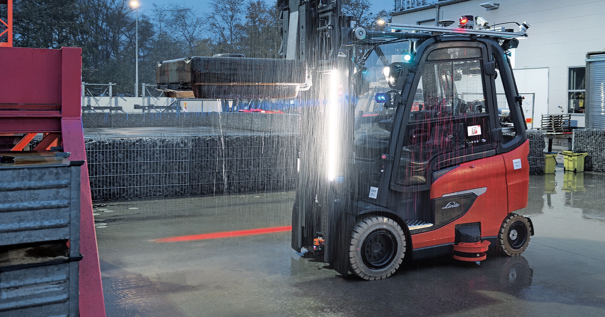 Autonomous outdoor operation of forklifts | KION GROUP AG